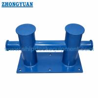 China Bolted Base Double Cross Bitt Bollard for Ship Mooring | GB/T 554 Type DL DN50–175 for sale