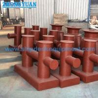 China Deck Welded Double Cross Bitt Bollard for Ship Mooring | GB/T 554 Type DH DN200–300 for sale