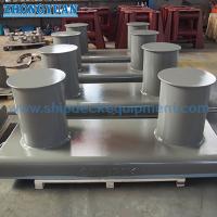 China Wide Base Double Bitt Mooring Bollard | GB/T 554-2008 Type A for Ship Deck Mooring for sale