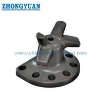 China Bolt Anchorage Staghorn Dock Bollard | Cast Steel Quayside Ship Mooring Equipment for sale