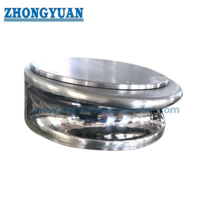 China Polished Stainless Steel Button Chock | Mirror Polished Mooring Rope Guide for Inland, Yacht and Workboat Mooring for sale