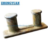 China Cast Steel Large Double Bitt Bollard | ASTM A27-70-36 for Inland Barge Mooring for sale