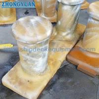 China Cast Steel Large Double Bitt Bollard | ASTM A27-70-36 for Inland Barge Mooring for sale