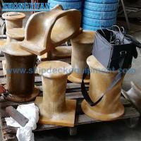 China Cast Steel Single Bitt Bollard for Barges and Workboats | ASTM A27-70-36 Thru-Deck & Flush Weld Types for sale