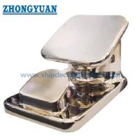 China 10-Inch Polished Stainless Steel Fixed Towing Chock for Inland Barges and Workboats for sale