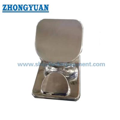 China 6-Inch Polished Stainless Steel Fixed Towing Chock for Inland Barges and Workboats for sale