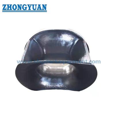 China Bulwark Mounted Closed Chock for Mooring and Towing | ISO 13729 Type B Cast Steel Rope Guide for sale