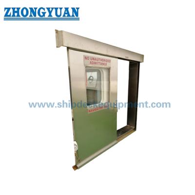 China Sound-Reducing Stainless Steel Wheelhouse Sliding Door | Manual Weathertight Marine Bridge Door (CBM 2055-82) for sale