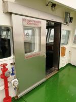 China Sound-Reducing Stainless Steel Wheelhouse Sliding Door | Manual Weathertight Marine Bridge Door (CBM 2055-82) for sale