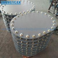 China Flush Oval Marine Manhole Cover | JIS F 2304 Type B Multi-Bolt Tank Access for sale