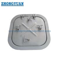 China Flush Deck Weathertight Small Hatch Cover with Fold-Down Dogs | CB/T 3728 Type D for sale