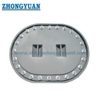 China Sunk Multi-Bolt Oval Manhole Hatch Cover | JIS F 2304 Type C for Ship Tanks for sale