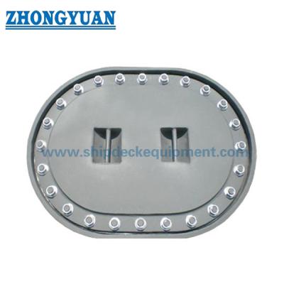 China Sunk Multi-Bolt Oval Manhole Hatch Cover | JIS F 2304 Type C for Ship Tanks for sale