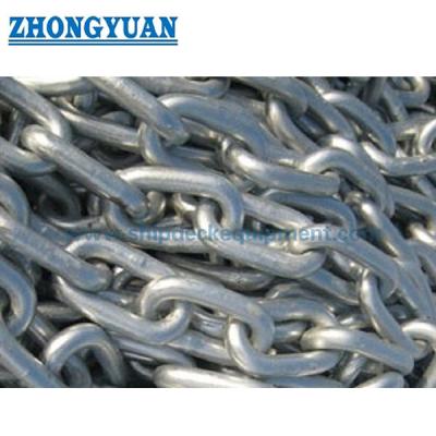China Hot-Dip Galvanized Studless Anchor Chain | Open Link Grades U1, U2 and U3 for sale