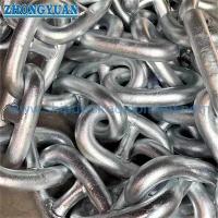 China Hot-Dip Galvanized Stud Link Anchor Chain | Grade 2 & Grade 3 for Marine Anchoring for sale