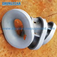China Bulwark-Mounted Closed Chock for Ship Mooring and Towing | ISO 13729 Type B Cast Steel Rope Guide for sale