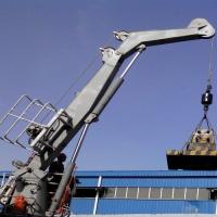 China 1–8T Pedestal Hydraulic Knuckle Boom Marine Deck Crane | Compact Slewing Crane for sale