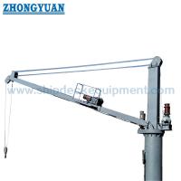 China 3T × 5m Electric Fixed-Boom Marine Deck Crane | Pedestal Slewing Crane for sale