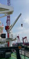 China 3T 5m Electric Fixed Boom Slewing Crane With Tower Ship Deck Equipment for sale