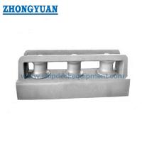 China 150–450mm Closed Type 3 Roller Fairlead | JIS F2014 DF DS Casting Steel Shipside Fairlead for Mooring for sale