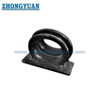 China Marine Deck Welded Mooring Chock | CB34 Type C Casting Steel Rope Guide for Small Vessels for sale