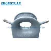 China DIN 81915 Type D Casting Steel Deck Mounted Chock Ship Towing Equipment for sale