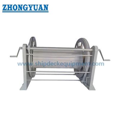 China 56mm Two-Handle Steel Wire Rope Reel with Brake | Large-Diameter Wire Rope Storage on Ship Deck for sale