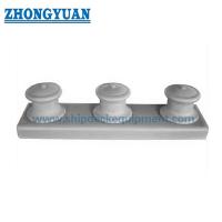 China 150-450mm Open Type 3 Roller Shipside Fairlead | JIS F2014 Rope Guide for Ship Mooring for sale