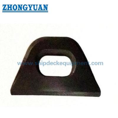 China JIS F 3410 Type A & B Mild Steel Forging Steel Oval Eyeplate Ship Mooring Equipment for sale