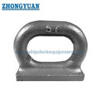 China Marine Forged Welded Oval Eye Plate for Ship Deck Mooring and Rigging Connections for sale