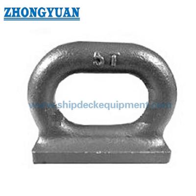 China Marine Forged Welded Oval Eye Plate for Ship Deck Mooring and Rigging Connections for sale