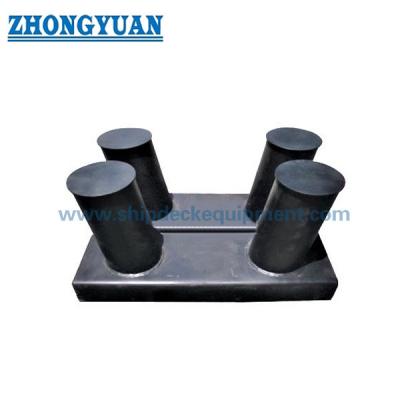 China 125–250mm Inclined Double Bitt Bollard | CB/T 169-2011 Type B Welded Mooring Bollard for Ship Deck for sale