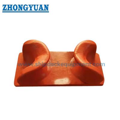 China 150–400mm Deck Mounted Open Chock | JIS F2006 Casting Steel Fairlead for Small Vessel Mooring for sale