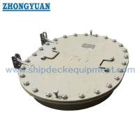 China CB/T 4392 Type EA Raised Oval Multi Bolts Manhole Cover With Hinges Marine Outfitting for sale