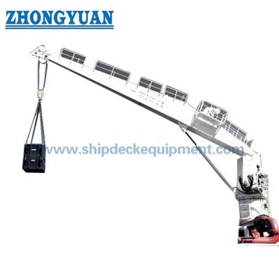 China 1–20T Hydraulic Slewing Crane for Ship Deck | Straight Boom Marine Crane with 360° Rotation for sale