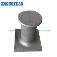 China Casting Steel Single Bitt Bollard ASTM A27-70-36 Ship Mooring Equipment for sale