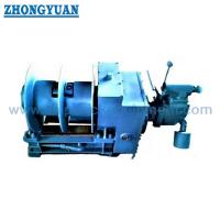 China 5-30kN Marine Pilot Ladder Winch ISO 7364 Pneumatic Split Drum Driven for sale