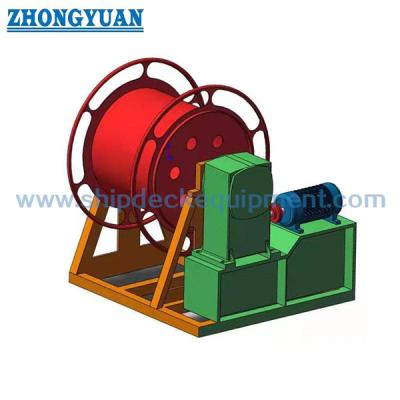 China 26–32mm Electric Steel Wire Rope Reel | Single Drum Marine Rope Storage for Ship Deck for sale