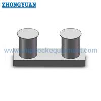 China GB/T 554 Type B Double Bitt Bollard with Insert Base Ship Towing Equipment for sale