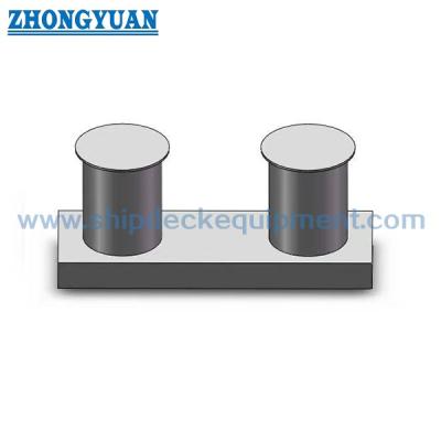 China GB/T 554 Type B Double Bitt Bollard with Insert Base Ship Towing Equipment for sale