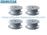 China NS 2585 Open Type Casting Steel Roller Button Ship Mooring Roller Fairlead  Ship Mooring Equipment for sale