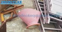 China JIS F 3020-1985 Type A Round Type Suction Bell Mouth Marine Pipe Fittings for sale