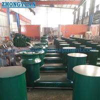 China 125–250mm Inclined Double Bitt Bollard | CB/T 169-2011 Type B Welded Mooring Bollard for Ship Deck for sale