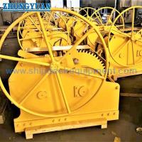 China Single Drum Hand Coupling Winch Manual Operation Winch Ship Deck Equipment for sale