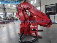 China Hydraulic Full Knuckle Telescopic Boom Crane For  Limit Deck Space Ship Deck Equipment for sale