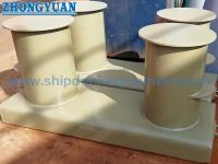 China ISO 13795 Type B Welded Steel Bollards With Wide Base Plat Ship Towing Equipment for sale