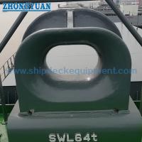 China ISO 13713 Type A Casting Steel Deck Mounted Mooring Chock Ship Towing Equipment for sale