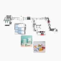 China 3520 kg Capacity 150 Bags/Min Wet Facial Tissue Machine Production Line for Soft Type for sale