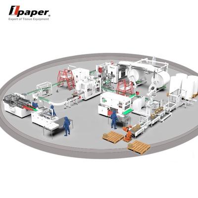 China 160-200L/min Air Consumption Paper Making Machine Product Line for Napkin Production for sale
