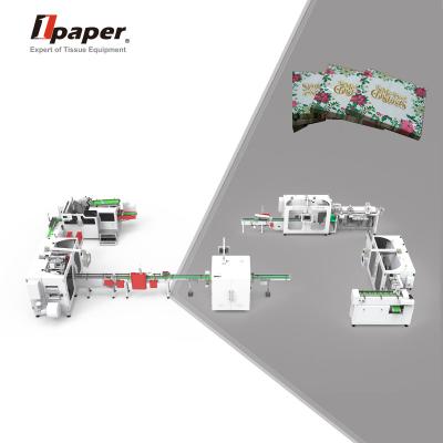 China Fully Automatic Tissue Paper Cutting and Packing Machine for 150 Bags/min Production Line for sale